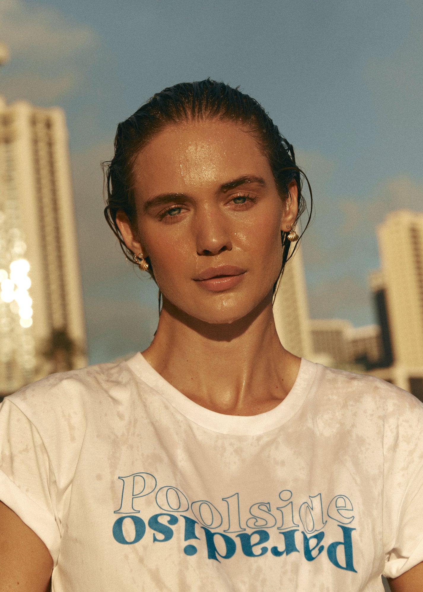 Paradiso Tee - Coconut – Poolside Paradiso